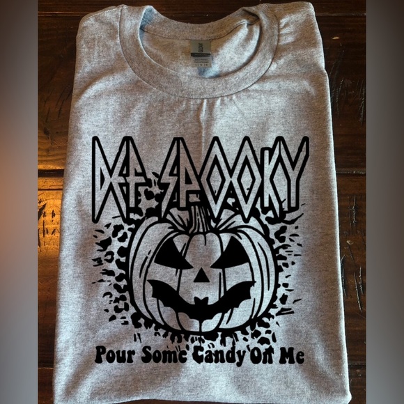 Gildan | Shirts | Def Spooky Tshirt Halloween Season Horror Pumpkins ...